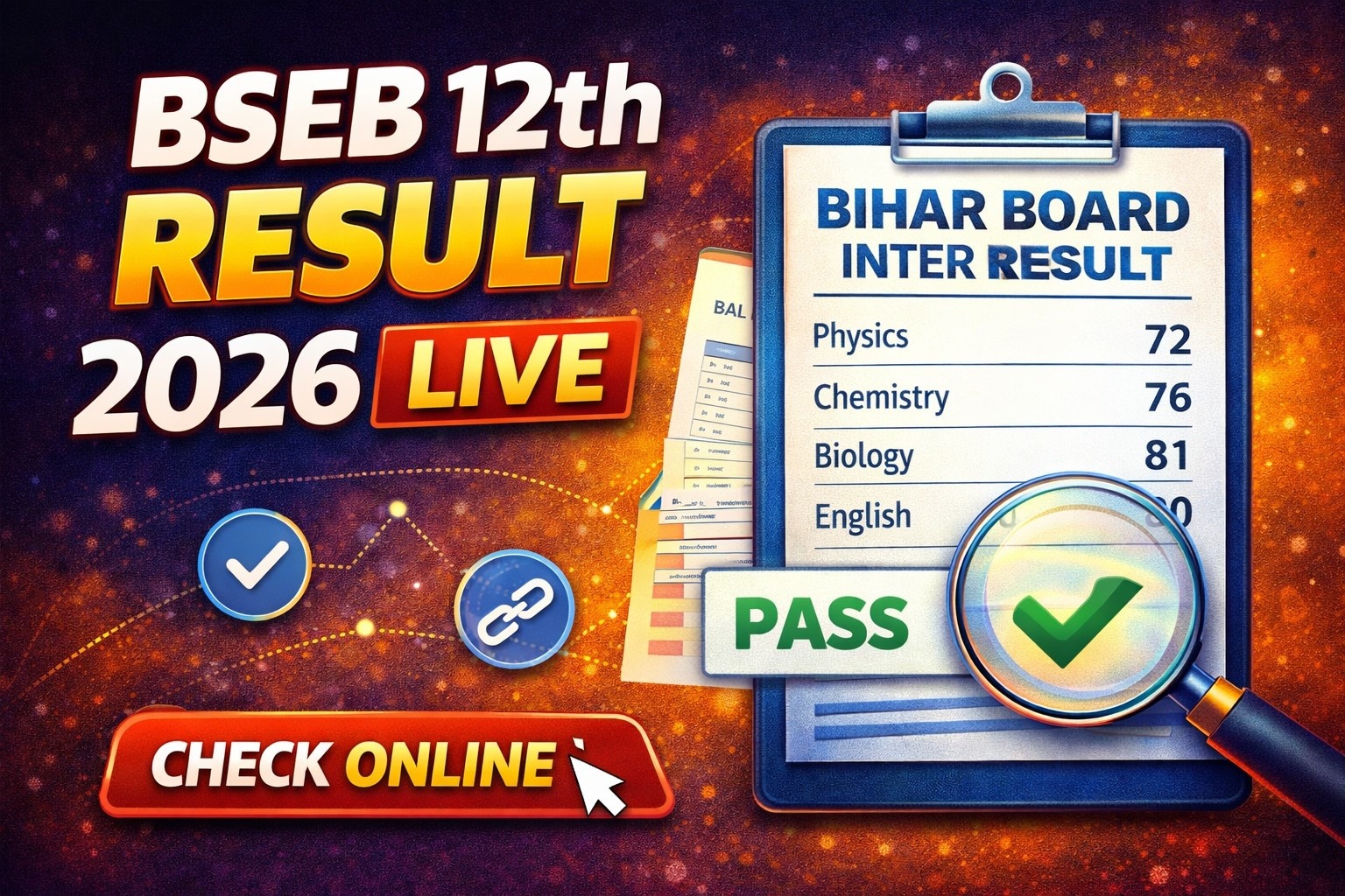 BSEB Bihar Board Class 12 Result 2026 Live, बिहार बोर्ड 12th साइंस ...